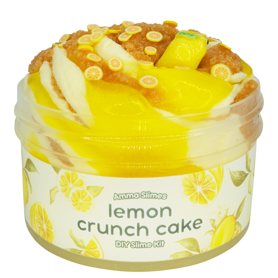 Lemon Crunch Cake Slime Kit – Amma Slimes