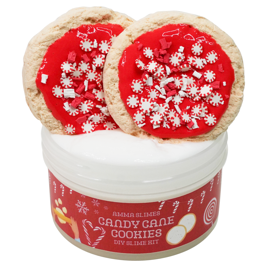 Candy Cane Cookies DIY Slime Kit – Amma Slimes