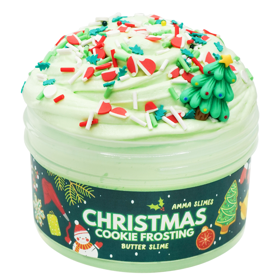 Christmas Cookie Frosting Slime – Amma Slimes
