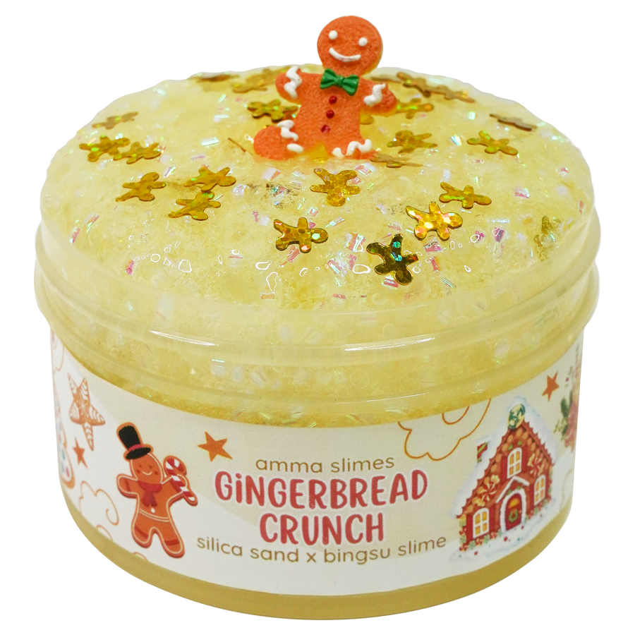 Gingerbread Crunch Silica Sand x Bingsu Slime – Amma Slimes
