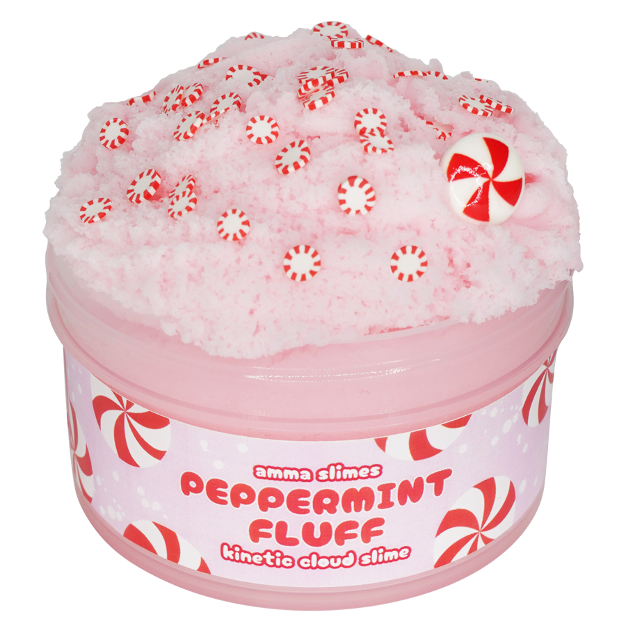 Peppermint Fluff Kinetic Cloud Slime – Amma Slimes