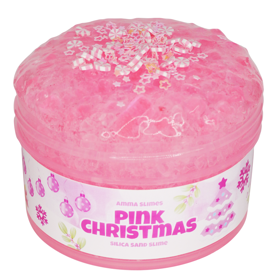 Pink Christmas Slime – Amma Slimes