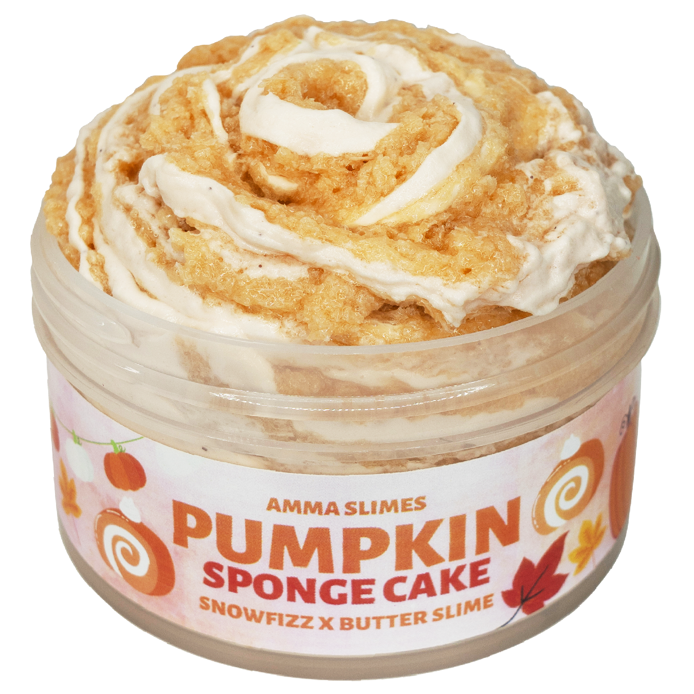 Pumpkin Sponge Cake Slime – Amma Slimes