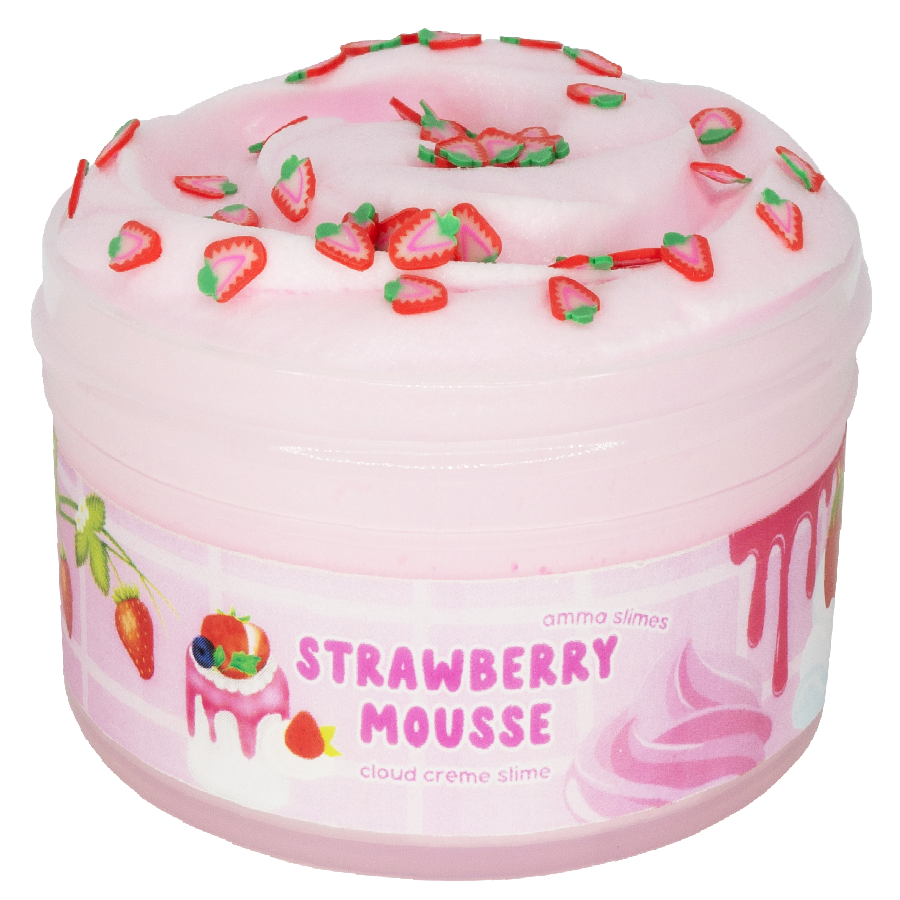 Strawberry Mousse Slime – Amma Slimes
