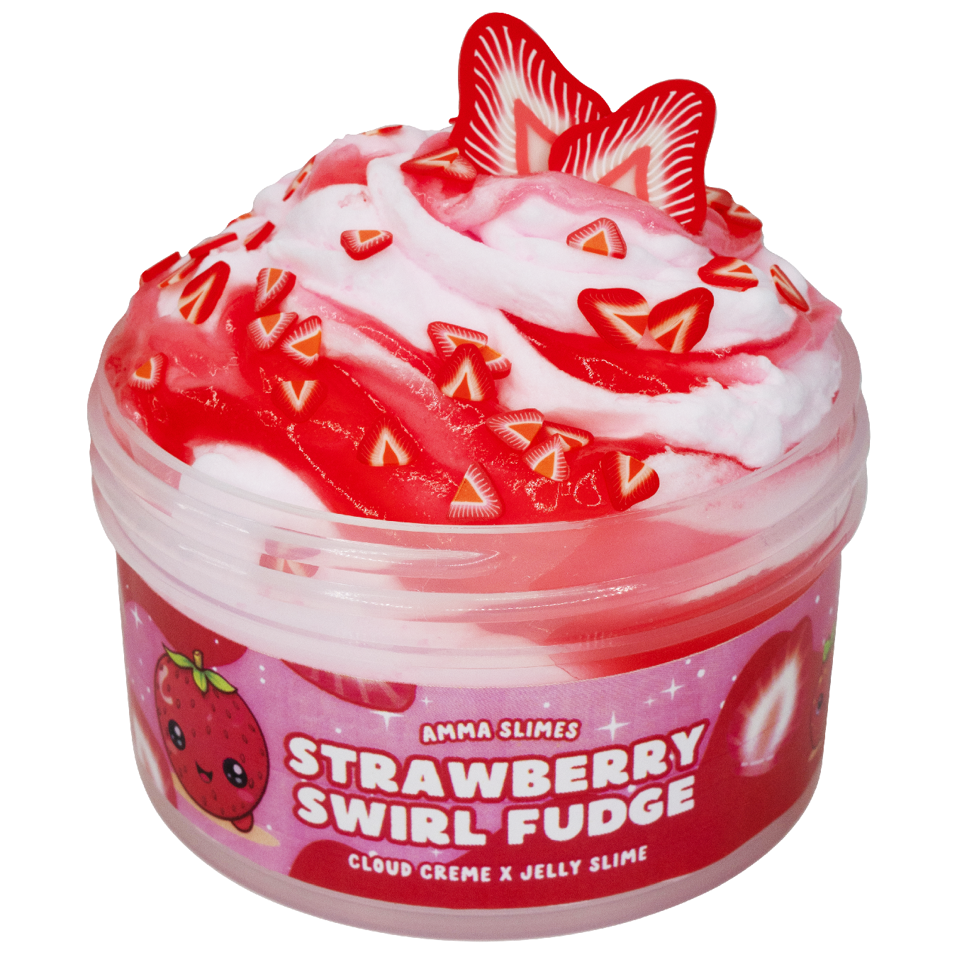 Strawberry Swirl Fudge Slime Kit – Amma Slimes