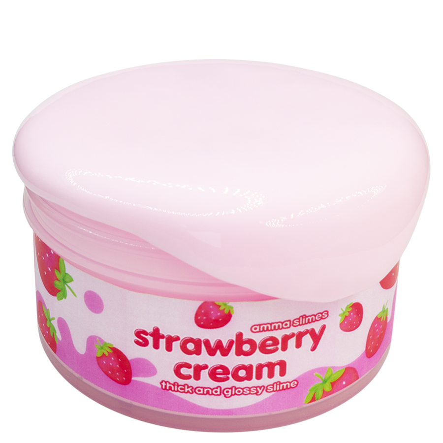 Strawberry Cream Slime – Amma Slimes