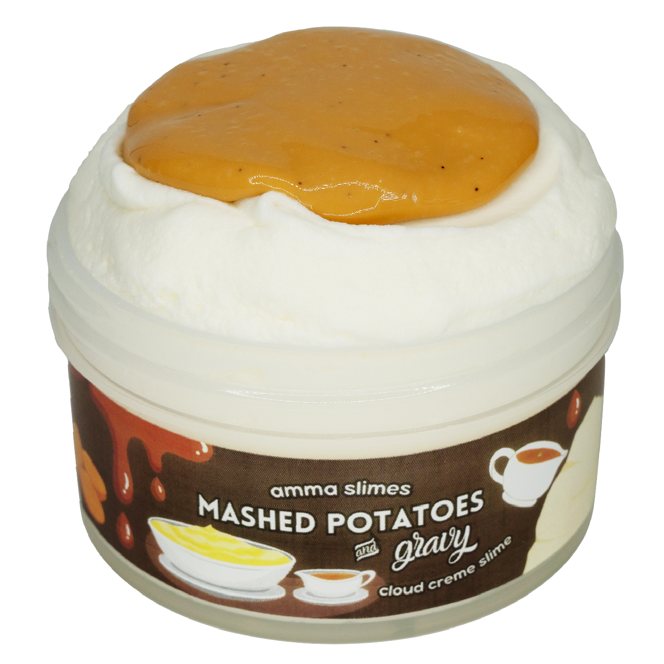 Mashed Potatoes and Gravy Slime – Amma Slimes